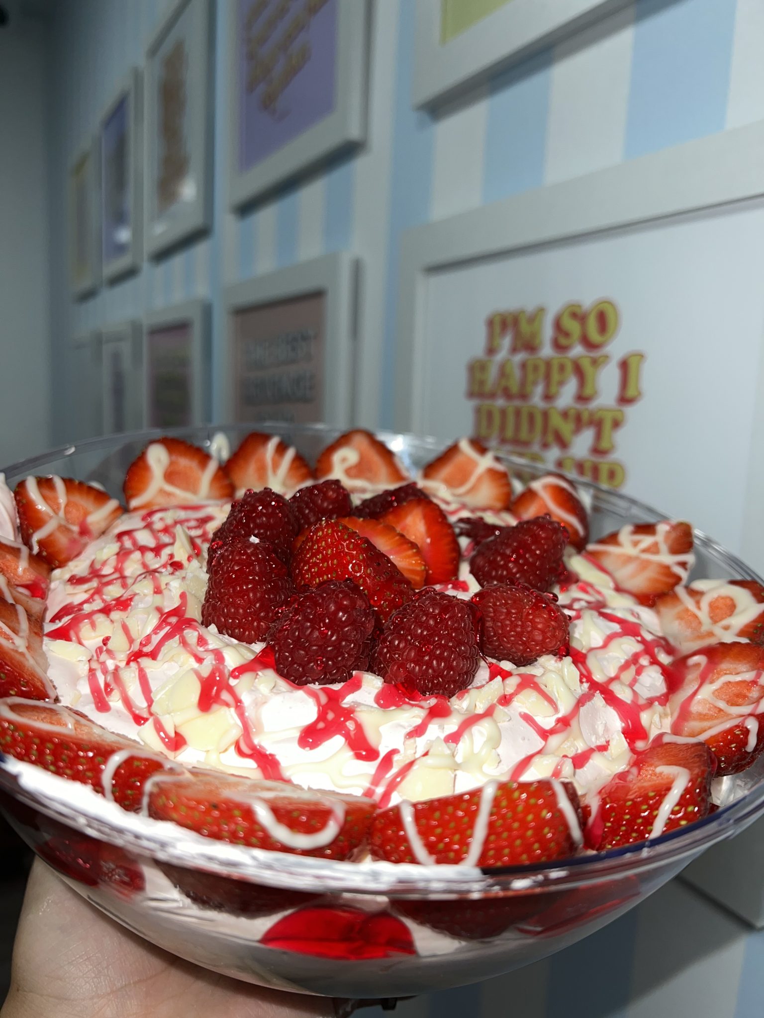 Strawberry & White Chocolate Eton Mess Bowl - Cakes By Rebecca