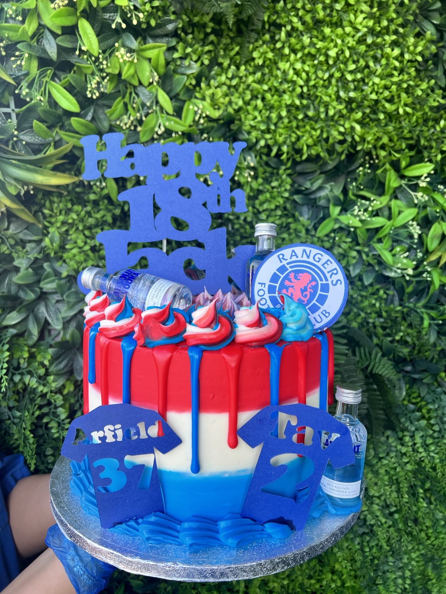 Football Daft (Rangers) Celebration Cake - Cakes By Rebecca