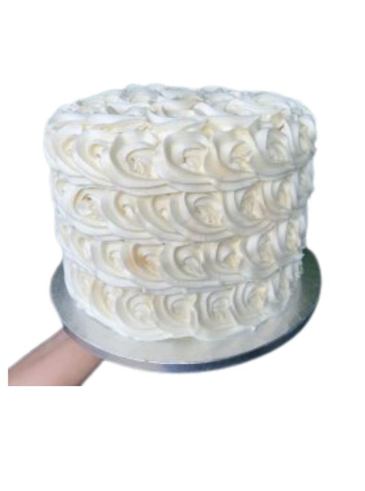 Classic Rose Piped Celebration Cake - Cakes By Rebecca
